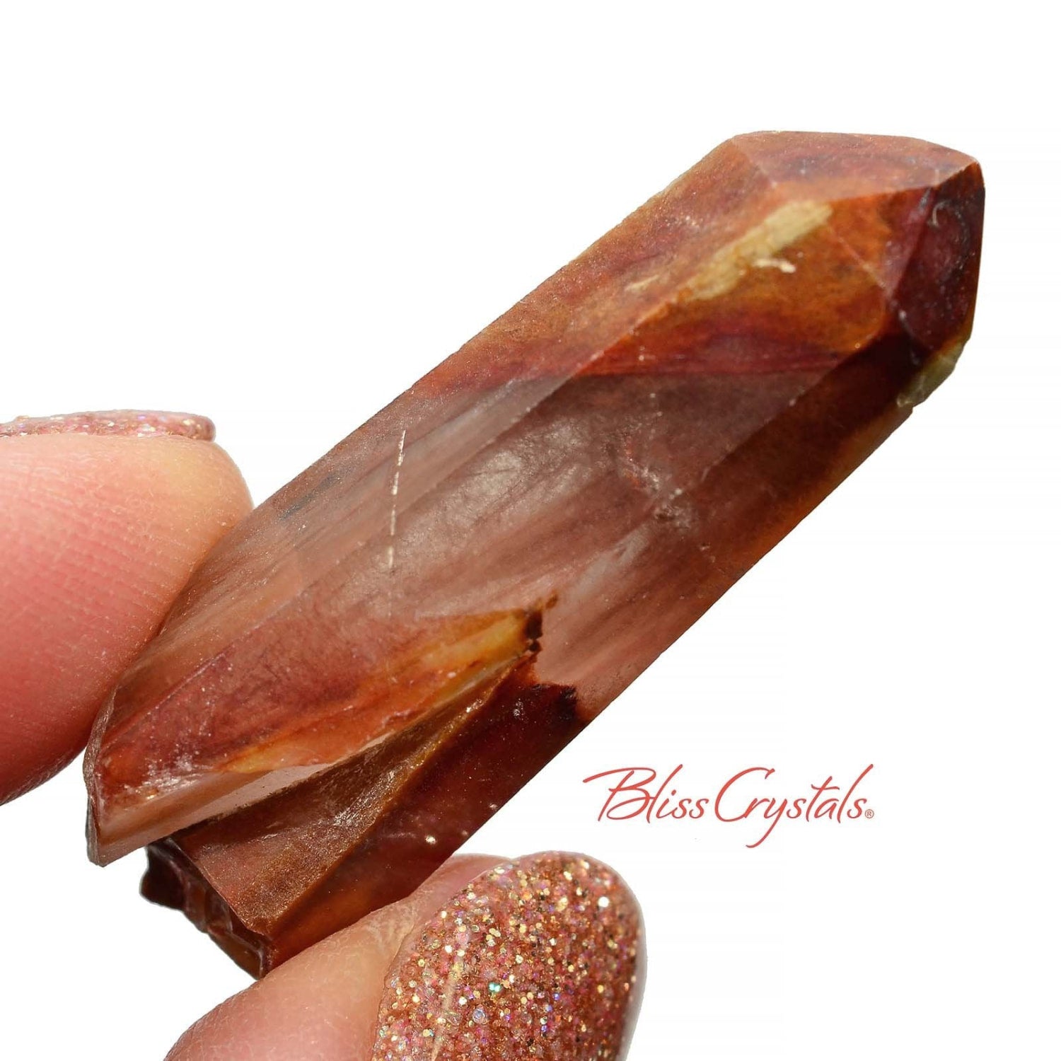 Angel Amphibole Phantom Quartz Rough Point Aa45 – Bliss Crystals