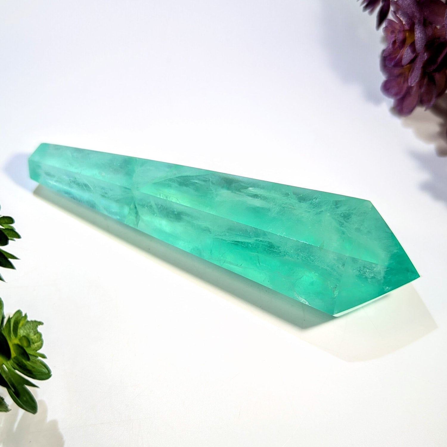 Baja Blast Fluorite Scepter 4.4 137g Focus Crystal – Bliss Crystals