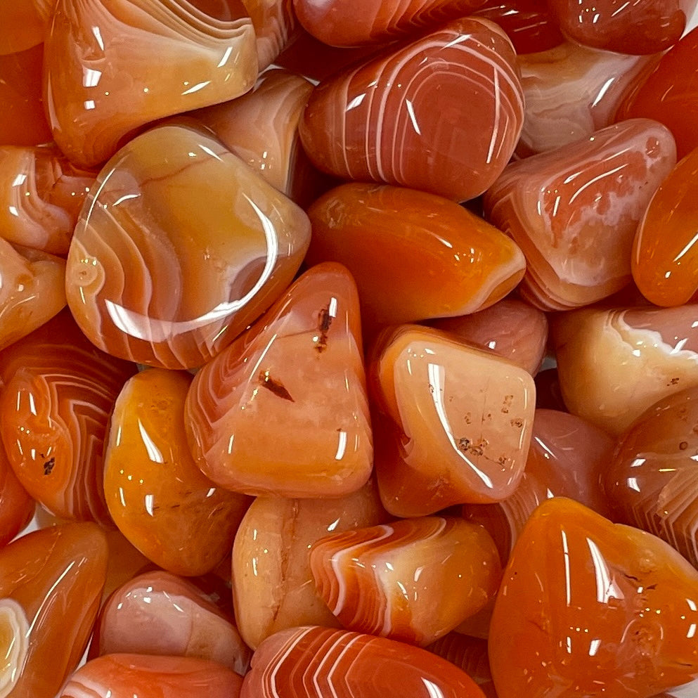 Carnelian Tumbled Stone Collection Reward Notifications Bliss Crystals