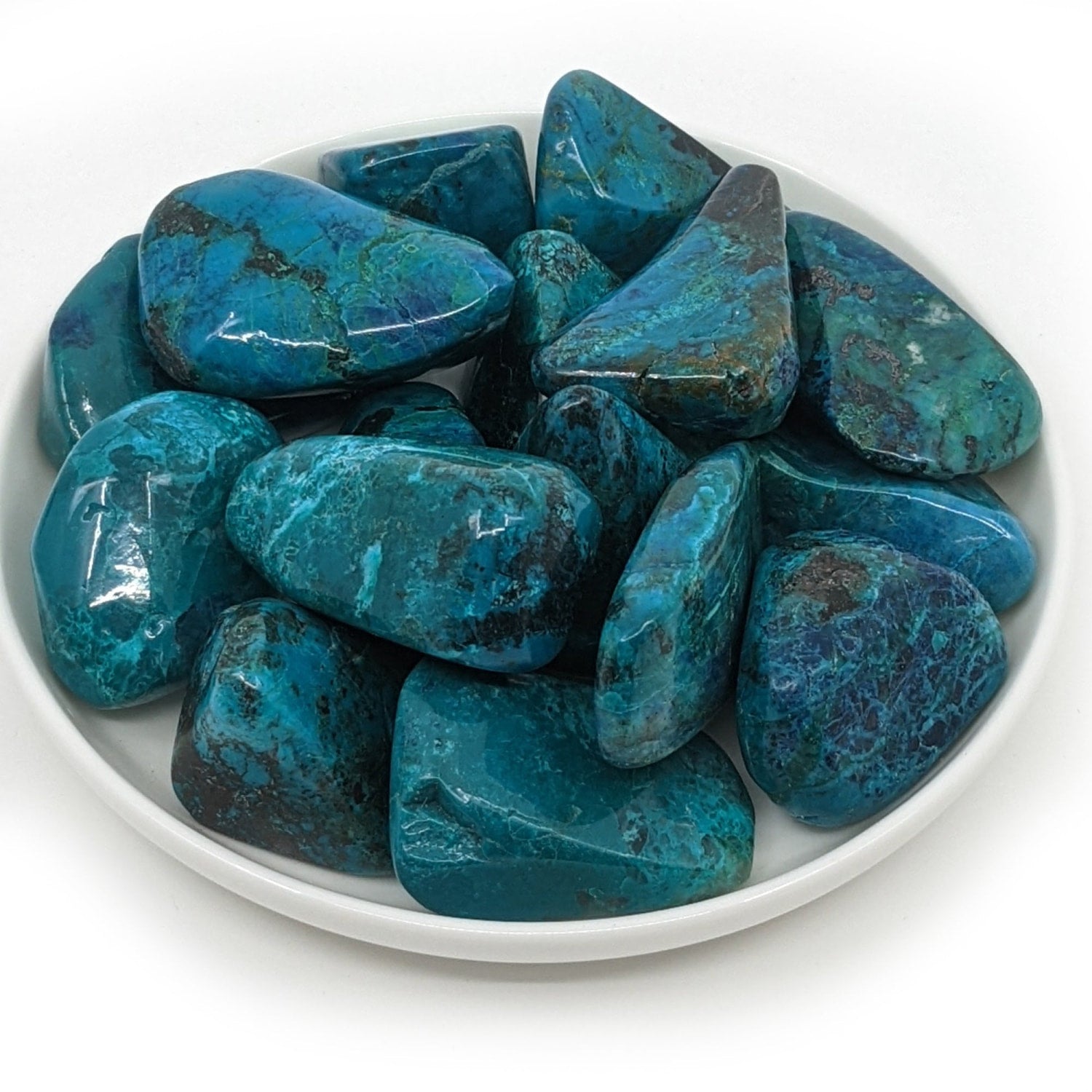 Chrysocolla Tumbled Grade Aaa Gemstone Natural Beauty – Bliss Crystals