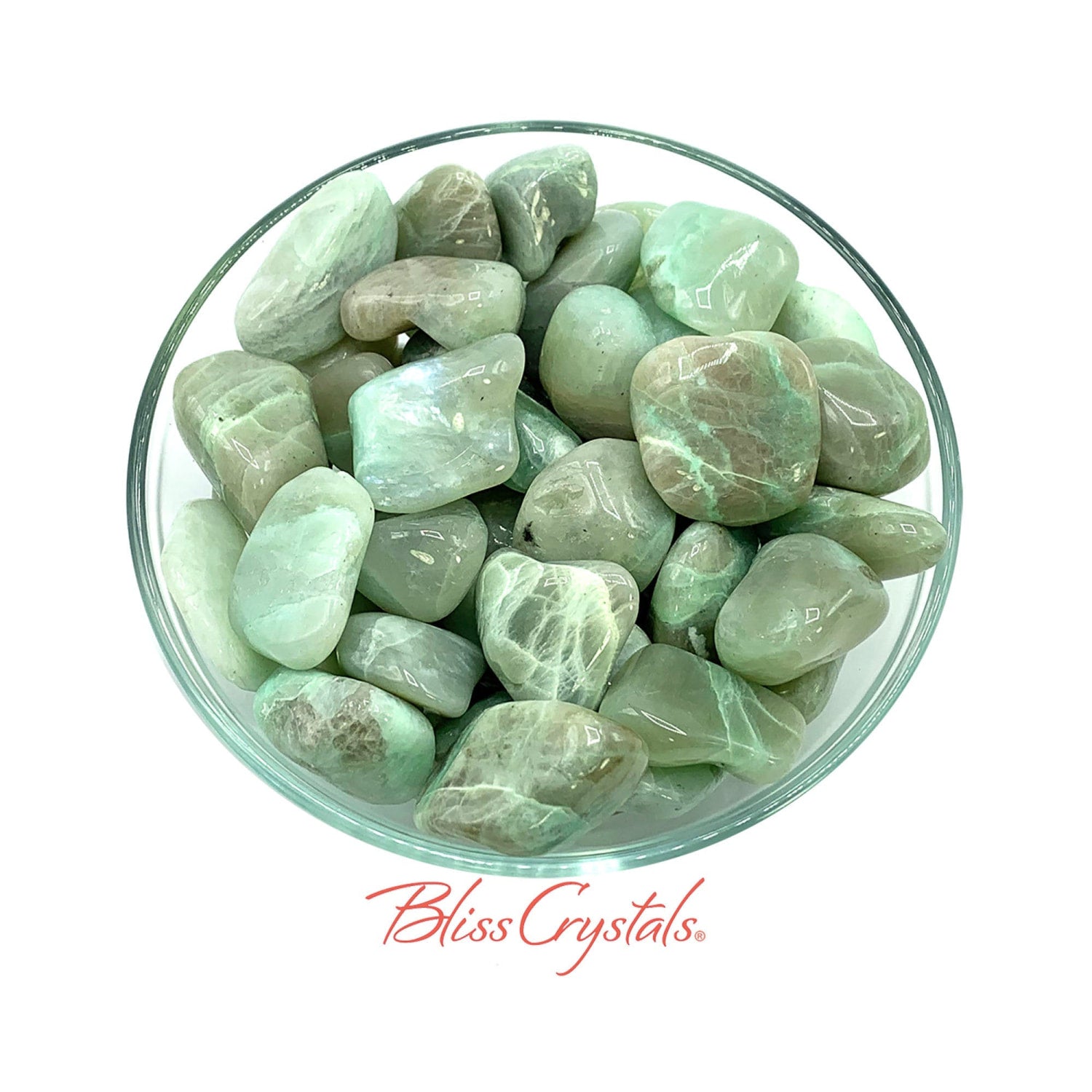 Green Moonstone Tumbled Stone Grade Aa Plus Garnierite – Bliss Crystals