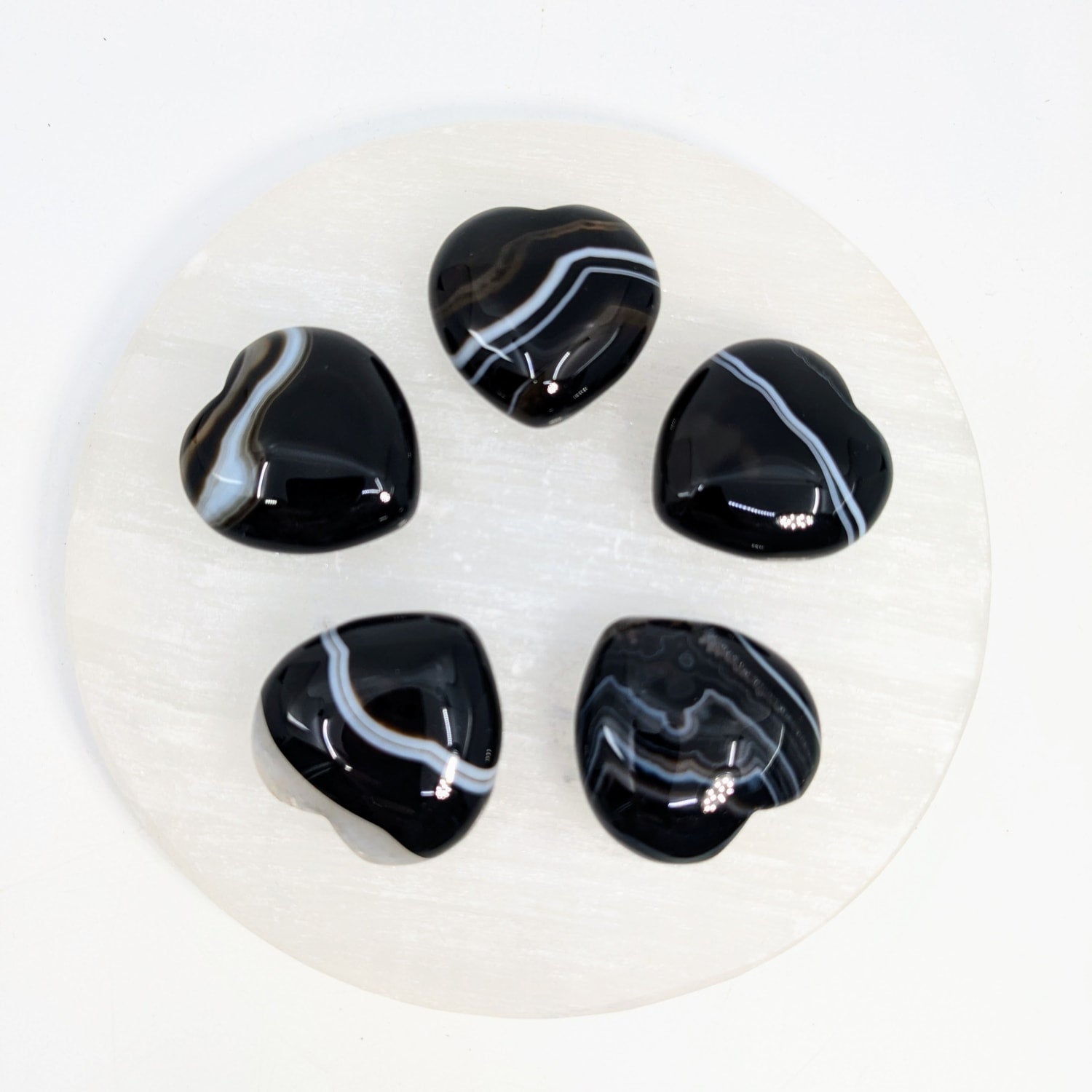 Tuxedo Agate 1 Inch Heart Stone Lv7649 – Bliss Crystals