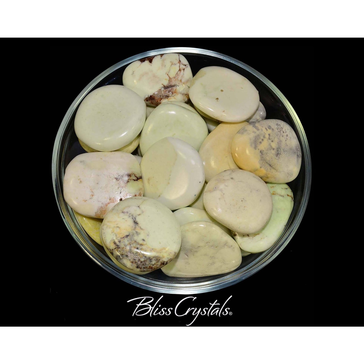 Large Citron Chrysoprase Palm Stone Unique and Calming – Bliss Crystals