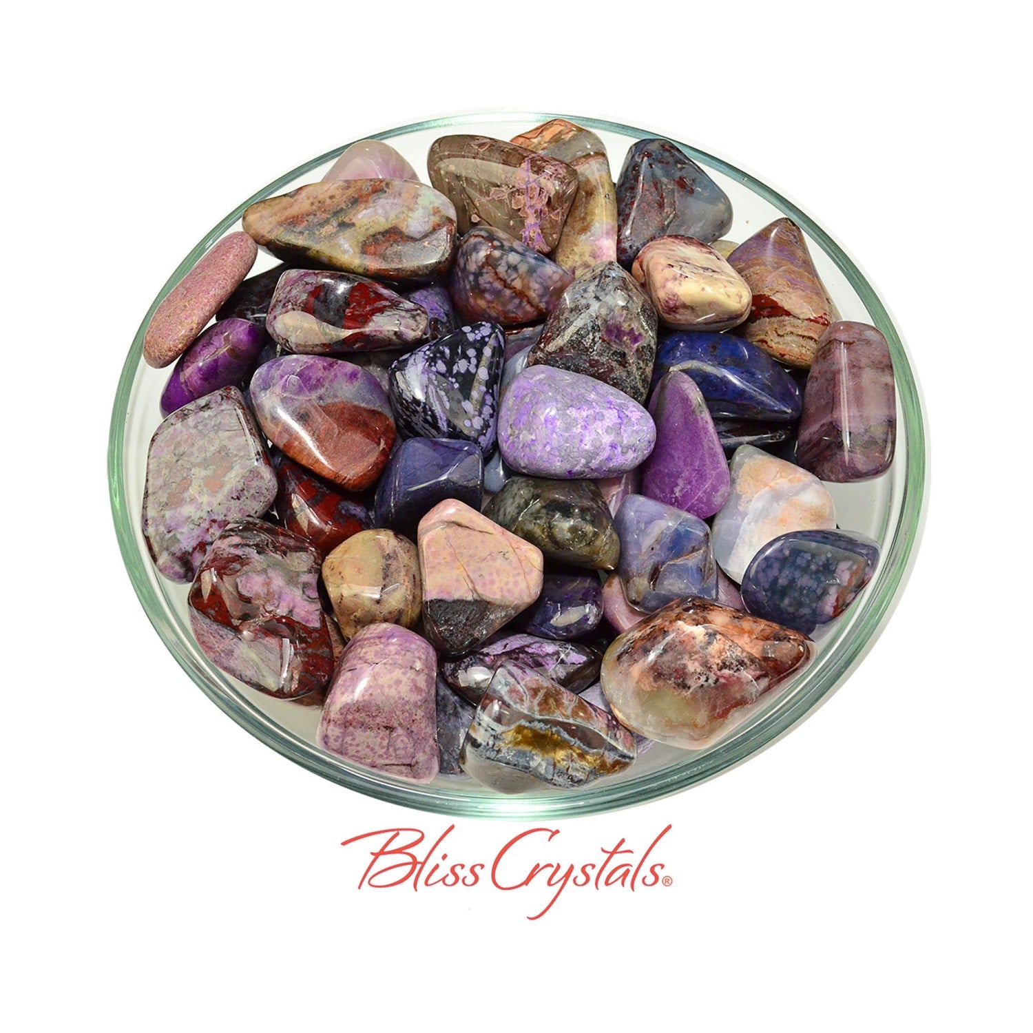Sugilite Bustamite Richterite Tumbled Healing Stone – Bliss Crystals
