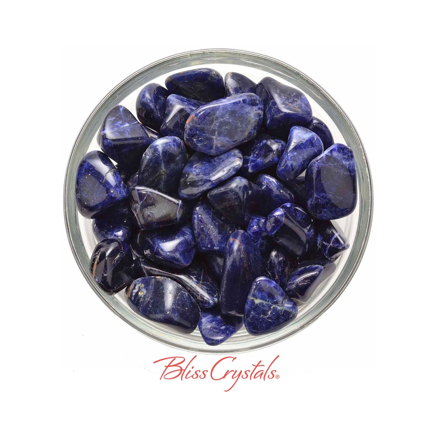 Beautiful Dark Blue Sodalite Tumbled Stones Intuition – Bliss Crystals