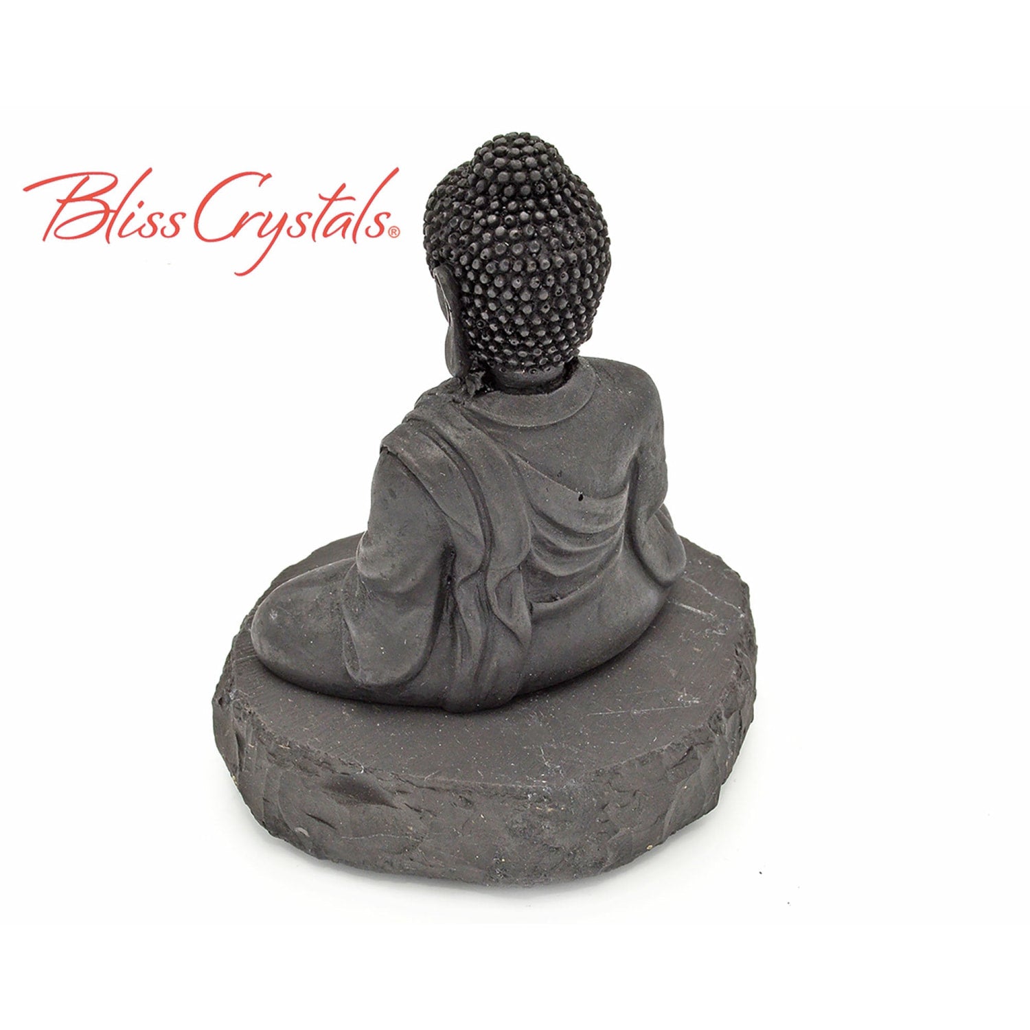 Shungite Buddha for Emf Protection Healing Crystal – Bliss Crystals